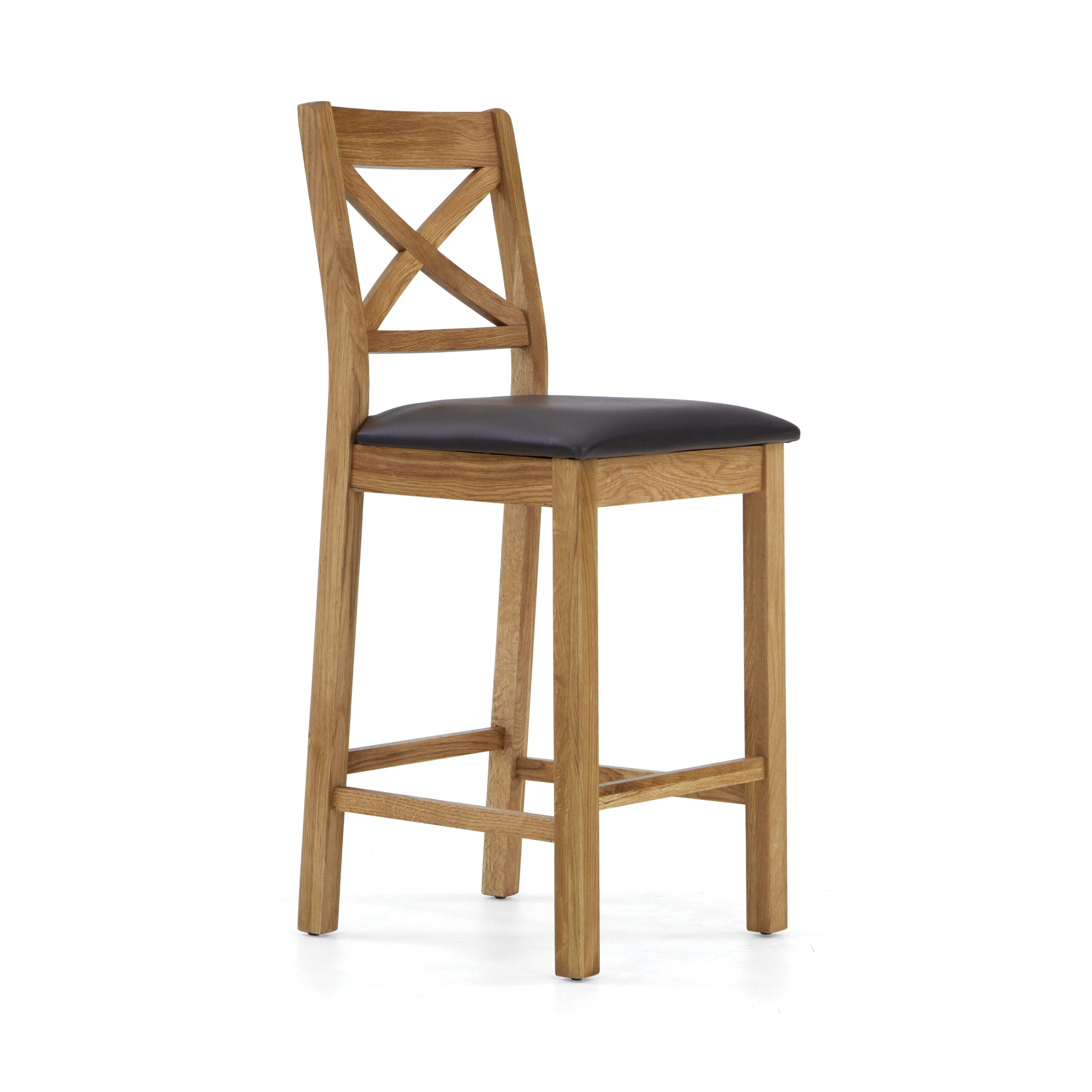 Salisbury Oak Bar Stool (Cross Back) - House of McGregor